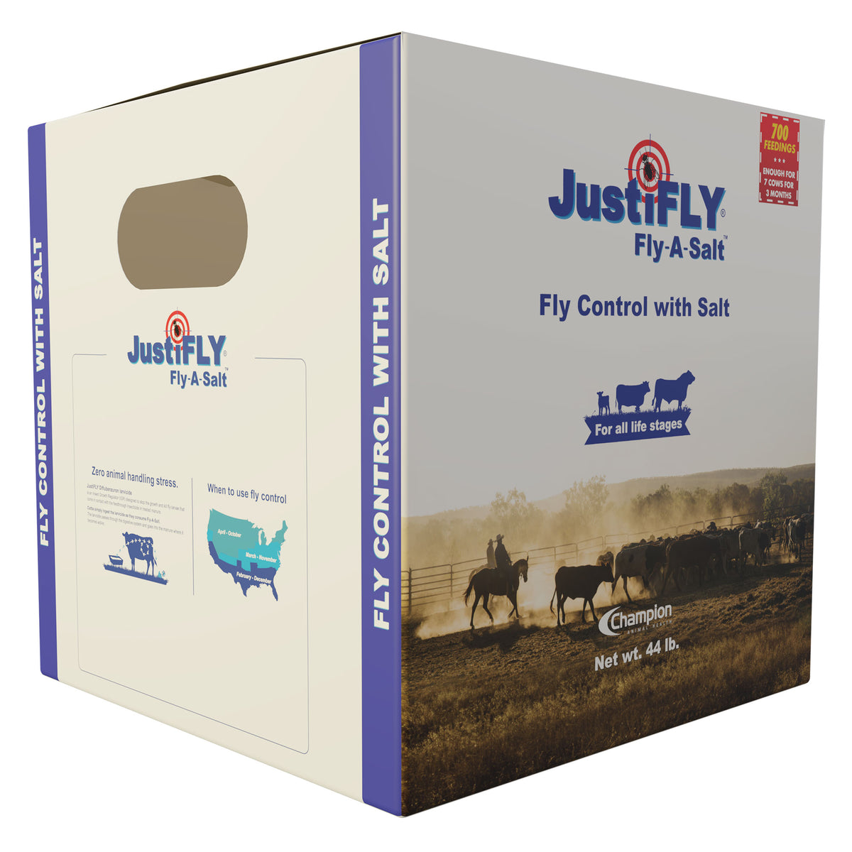 JustiFLY® Fly-A-Salt Block – Champion Animal Health