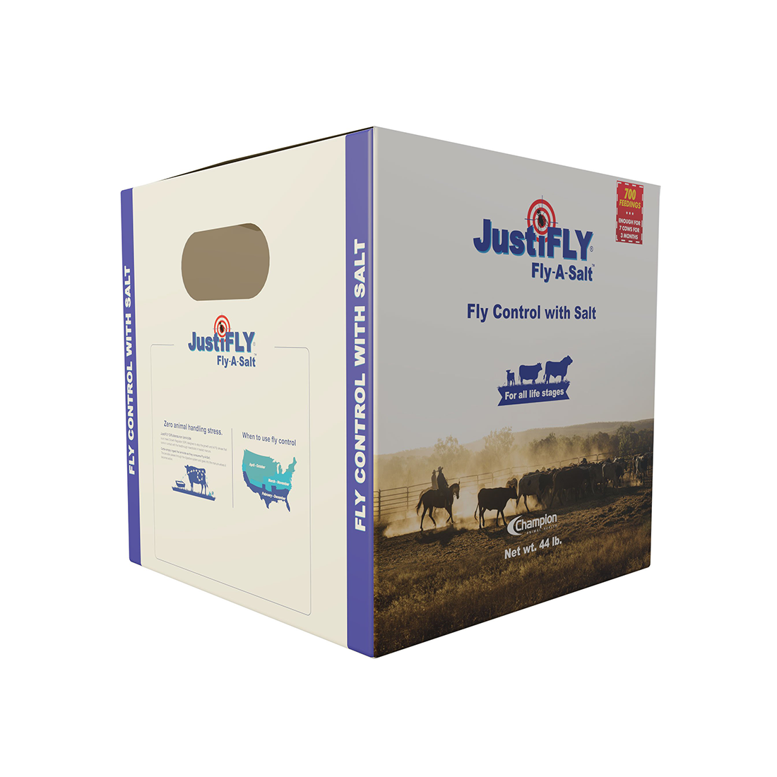 JustiFLY® Fly-A-Salt Block – Champion Animal Health