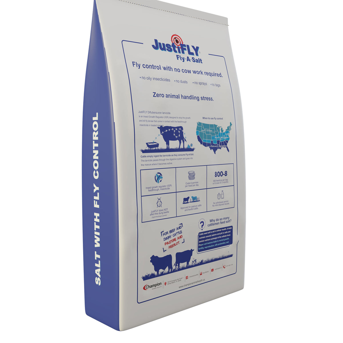 JustiFLY® Fly-A-Salt – Champion Animal Health